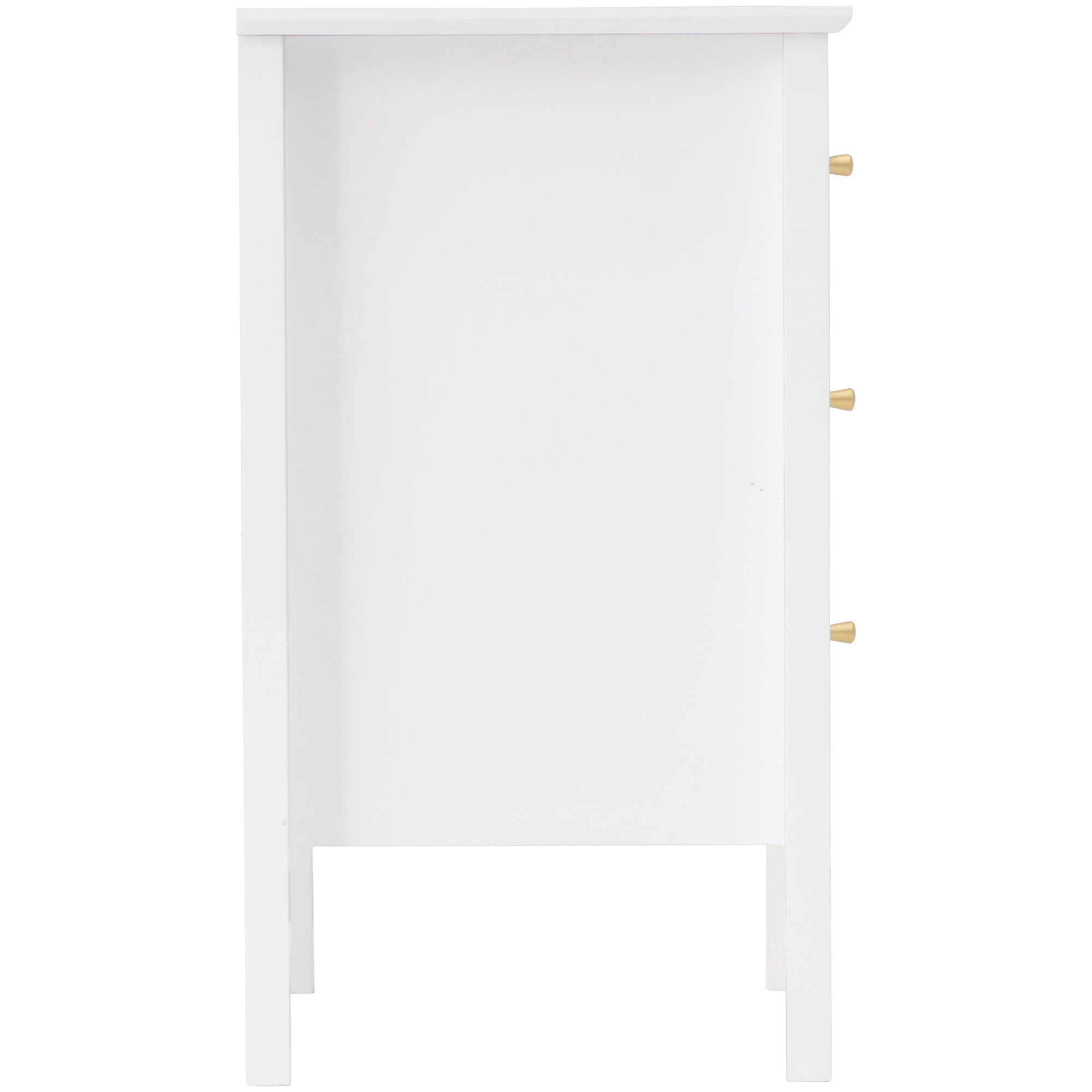 Zara Fluted 3 drawer side table - white | Living Room | Coffee and Side ...